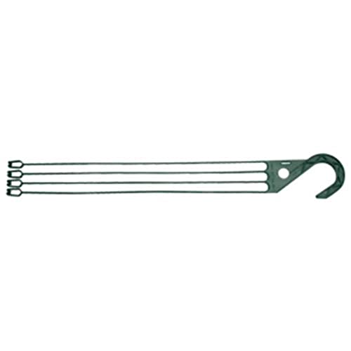 Green Plastic Replacement Hangers for 12" Baskets, (Qty. 5), 4 Strand Hangers
