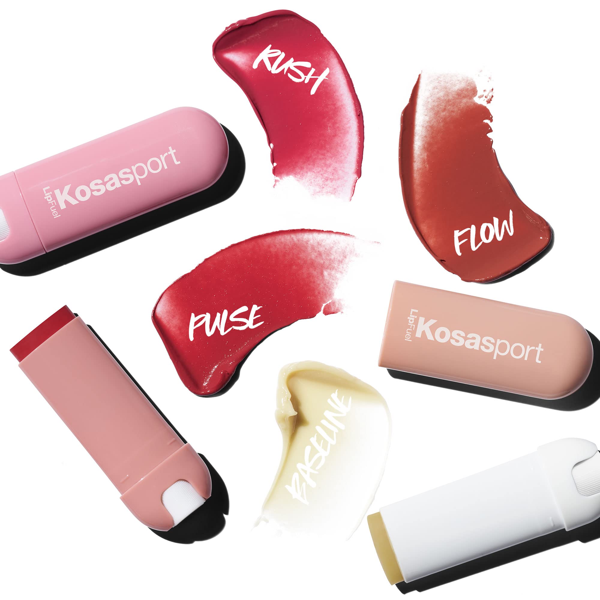 Kosas Lipfuel Hyaluronic Active Sport Lip Balm - Hydrates, Energizes and Protects - Natural Lip Treatment and Care (Baseline)