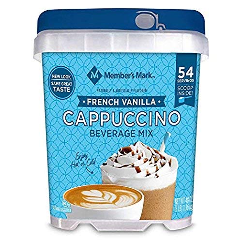 Member's Mark French Vanilla Cappuccino Beverage Mix 3 Packs (48 oz Each) Quality You Can Taste