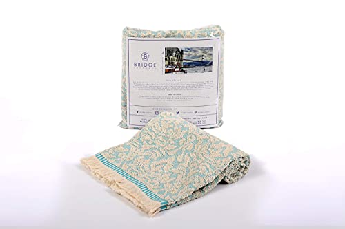 BRIDGE ISTANBUL Turkish Hand Towels - 100% Cotton Bathroom Hand Towels Decorative Set of 2 for Hand, Face, Gift, Hair Bath (20x32) Inches