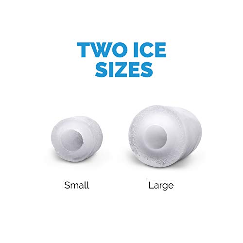 Newair Portable Countertop Ice Maker, Silver | 33 lbs. Of Ice A Day, Ice Cubes Ready In 8 Minutes With 2 Ice Bullet Sizes | Ideal For Home, Office, Bar, RV NIM033SS00