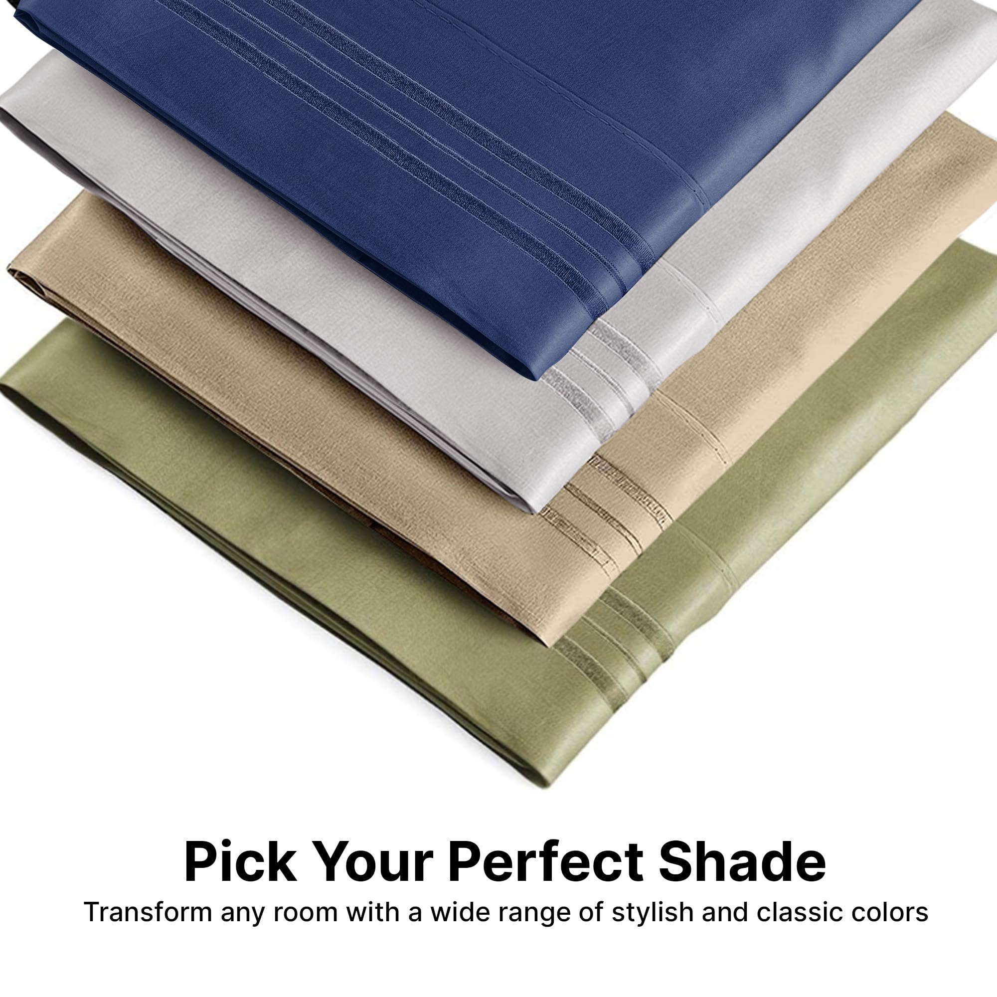 Queen Pillow Cases Set of 4 - Ultra Soft Hotel Quality Pillowcase Covers - Luxury Comfy Bedding for Women, Men, Kids & Teens - Machine Washable Pillow Protectors - 4 Pieces Set - Queen Size Dark Grey