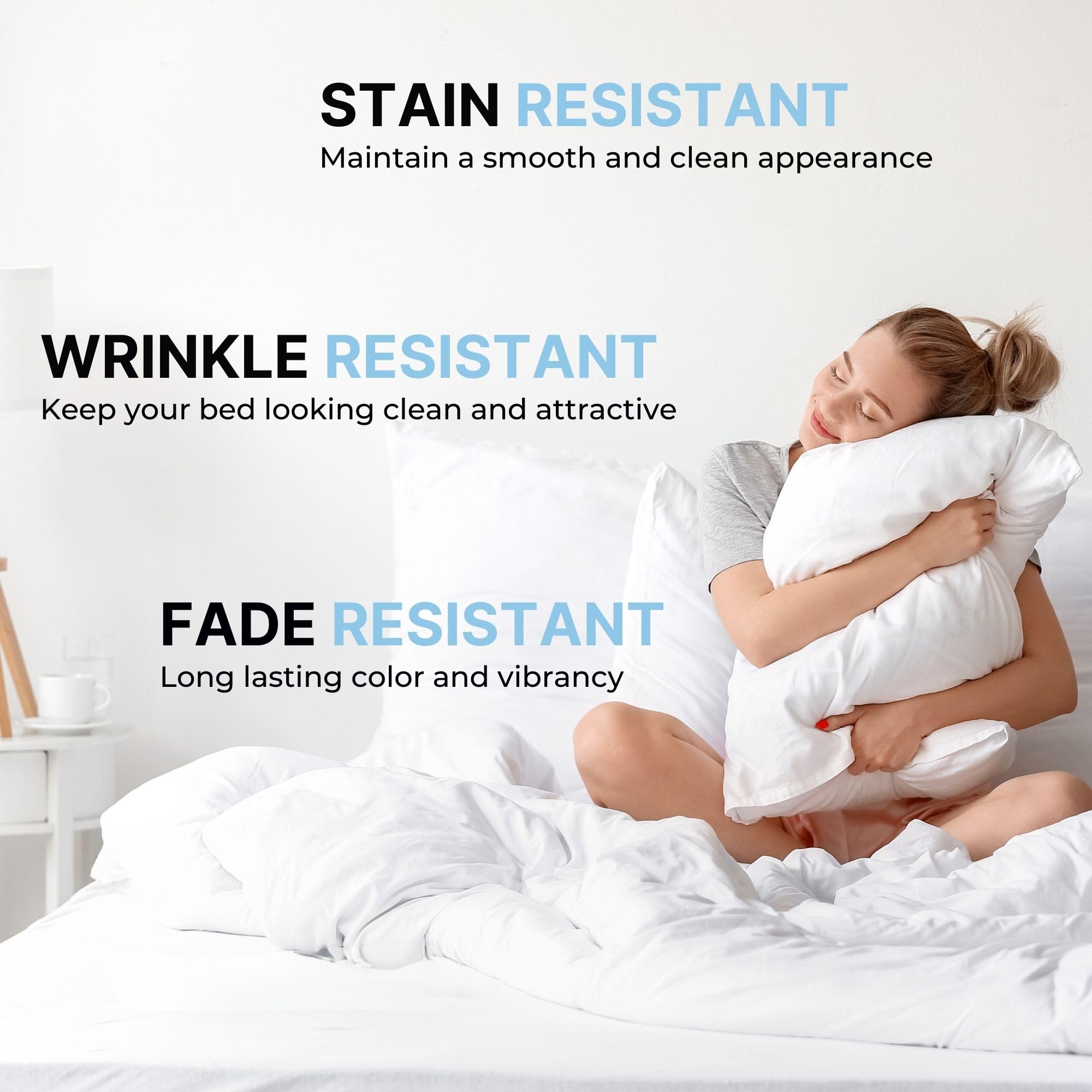 Queen Pillow Cases Set of 4 - Ultra Soft Hotel Quality Pillowcase Covers - Luxury Comfy Bedding for Women, Men, Kids & Teens - Machine Washable Pillow Protectors - 4 Pieces Set - Queen Size Dark Grey