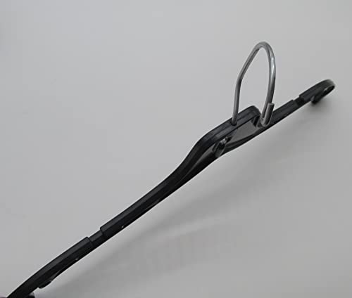 NAHANCO 2414 Junior Plastic Hangers, Super Heavy Weight Shirt Hangers, Swivel Hook, 14" Black (Pack of 100)