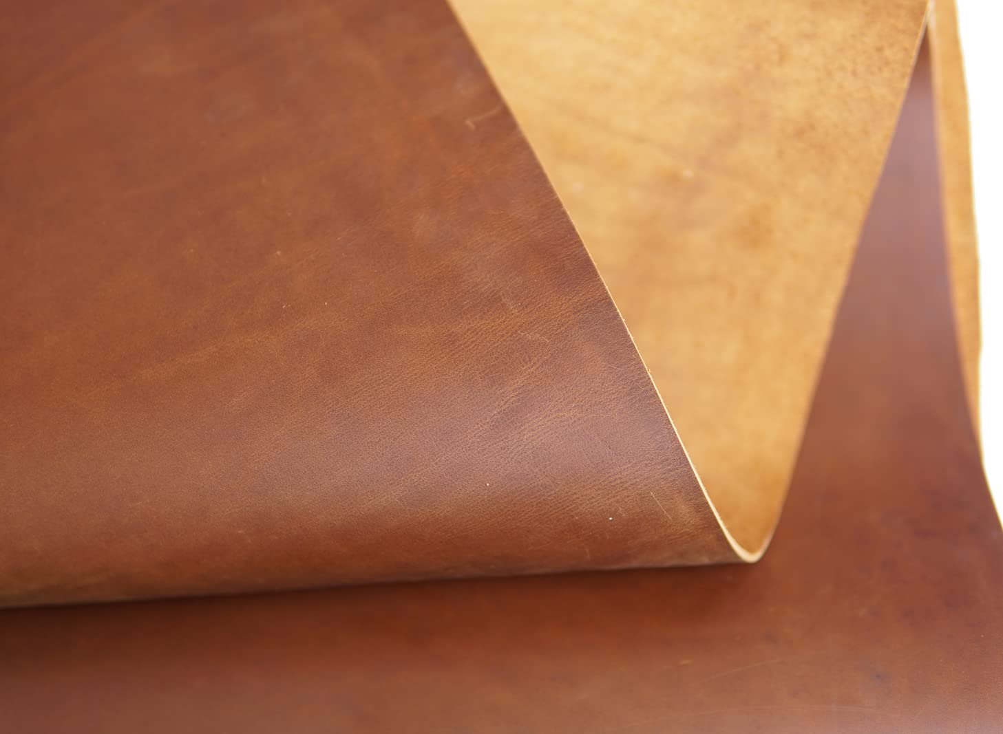 Jeereal Tooling Leather Sheets 2.0mm (5-5.5oz) Thick Full Grain Cowhide Leather Square for Crafts Crafting Leather