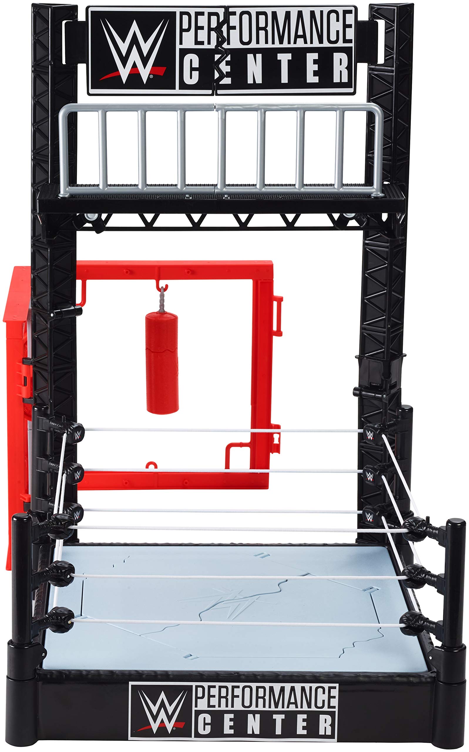 Mattel WWE Wrekkin’ Performance Center Playset with Gym, Breakable Accessories, Collapsible Scaffolding, Breakaway Sign, Collapsible Ring & Easy Reassembly