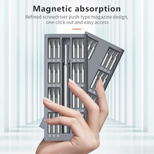SOONAN Mini Precision Screwdriver Set, 48 in 1 Small Screwdriver Torx Bit Set, with Premium Quality Aluminum Case for iPhone, Smartphone, iPad, PC, Electronic Toys, Laptop, Eyeglasses