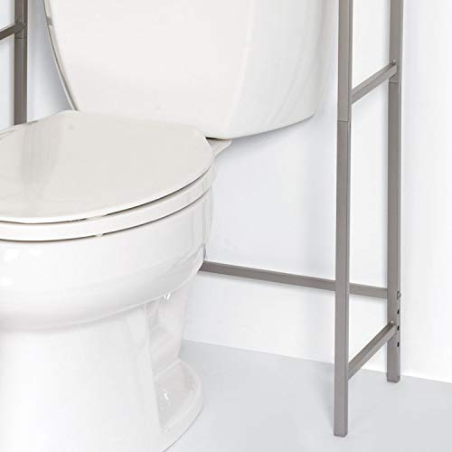 Zenna Home 9065NN Bathroom Spacesaver, Satin Nickel 9.5D x 25.19W x 66.38H in