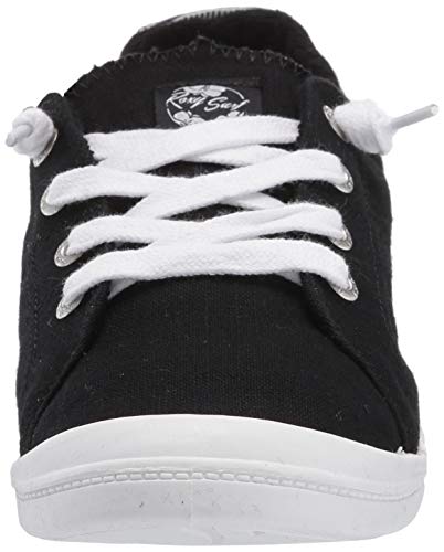 Roxy Women's Bayshore Slip ON Shoe Sneaker, Black/Anthracite 20, 11