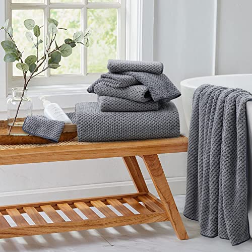 Dark Gray Hand Towels Set 2 Pack-16βx31β,Ultra Soft Microfibers Bathroom Towel Set Highly Absorbent Quick Dry Luxury Premium Towel Lightweight Durable Hand Towel Collection for Hotel Spa Gym Kitchen