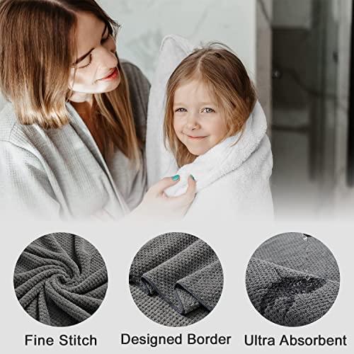 Dark Gray Hand Towels Set 2 Pack-16βx31β,Ultra Soft Microfibers Bathroom Towel Set Highly Absorbent Quick Dry Luxury Premium Towel Lightweight Durable Hand Towel Collection for Hotel Spa Gym Kitchen