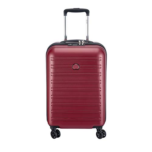 Delsey Adults-Unisex's Hand Luggage, Red, cabine XS (55 cm-43 L) New