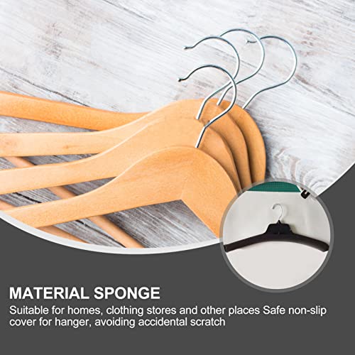 ORFOFE Clothing Hanger Sleeve 60 pcs Hanger Sponge Padded Hangers Hanger Foam Cover Hangers Garment Protector Pad Anti- Skid Closet Hanger Cover