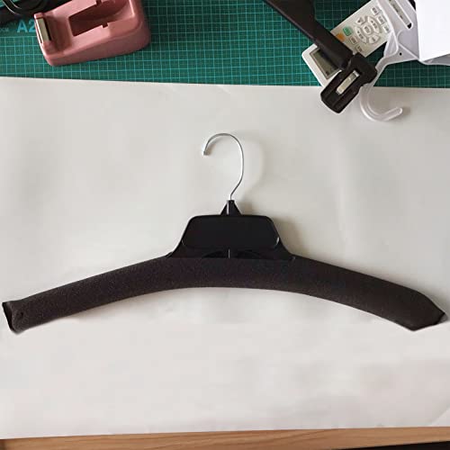 ORFOFE Clothing Hanger Sleeve 60 pcs Hanger Sponge Padded Hangers Hanger Foam Cover Hangers Garment Protector Pad Anti- Skid Closet Hanger Cover