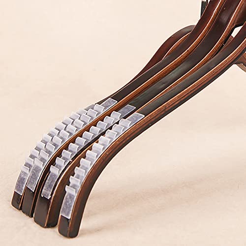 Clear Non Slip Rubber Hanger Grips, Clothes Hanger Strips Adhesive Clothes Hanger Grippers for Clothes Hangers(200 Pcs)