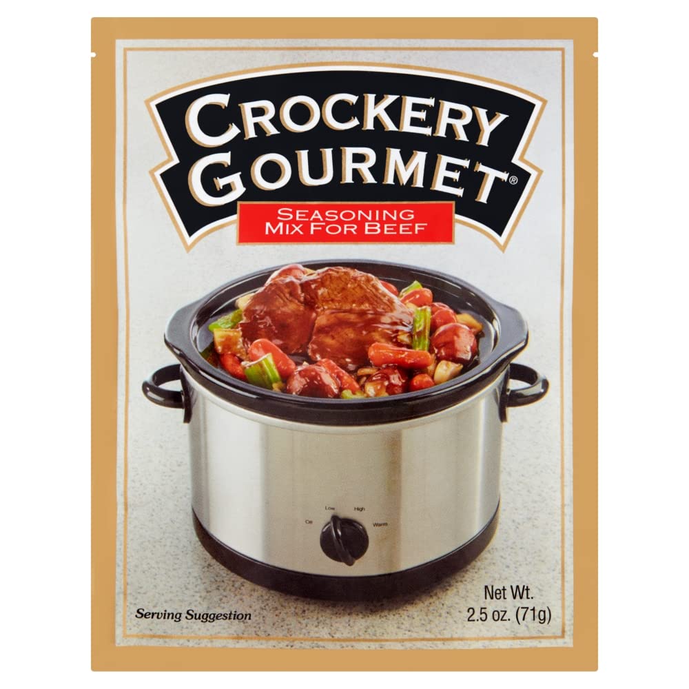 Crockery Gourmet Seasoning Mix for Beef, 2.5-Ounce Packets (Pack of 6)