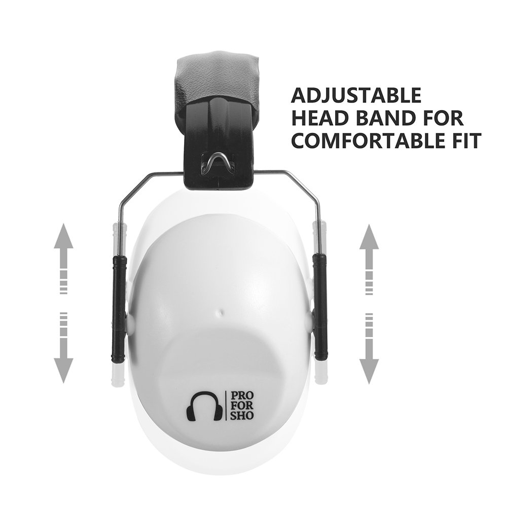 Pro For Sho 34dB NRR Hearing Protection Ear Muffs - Highest NRR in Compact Design, Noise Cancelling Headphones for Adults and Kids, Sensory Autism Ear Protection for Shooting, Gun Range, Mowing, Work