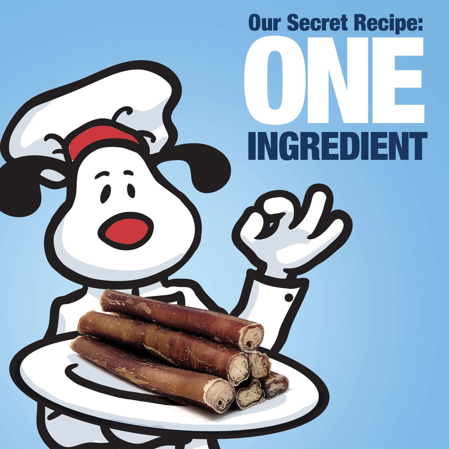 ValueBull Bully Sticks for Dogs, Medium 12 Inch, 50 Count - All Natural Dog Treats, 100% Beef Pizzles, Single Ingredient Rawhide Alternative