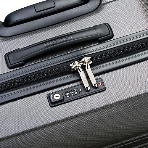 Delsey Adults-Unisex's Hand Luggage, Grey, L (76 cm-105 L) New