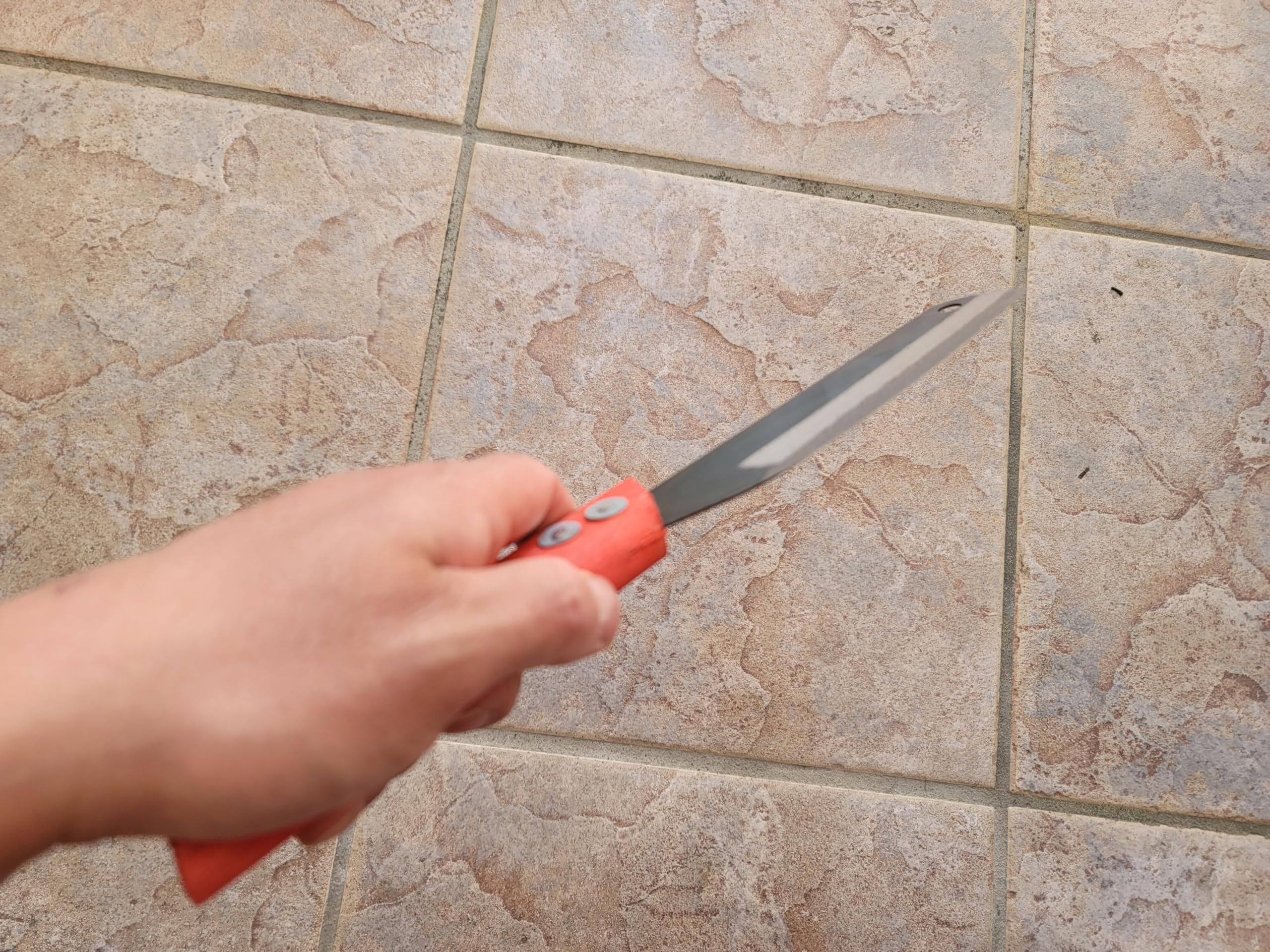 Crude - Japanese Nakiri Kitchen Fruit Knife, 6 inch, Carbon Steel, Handmade
