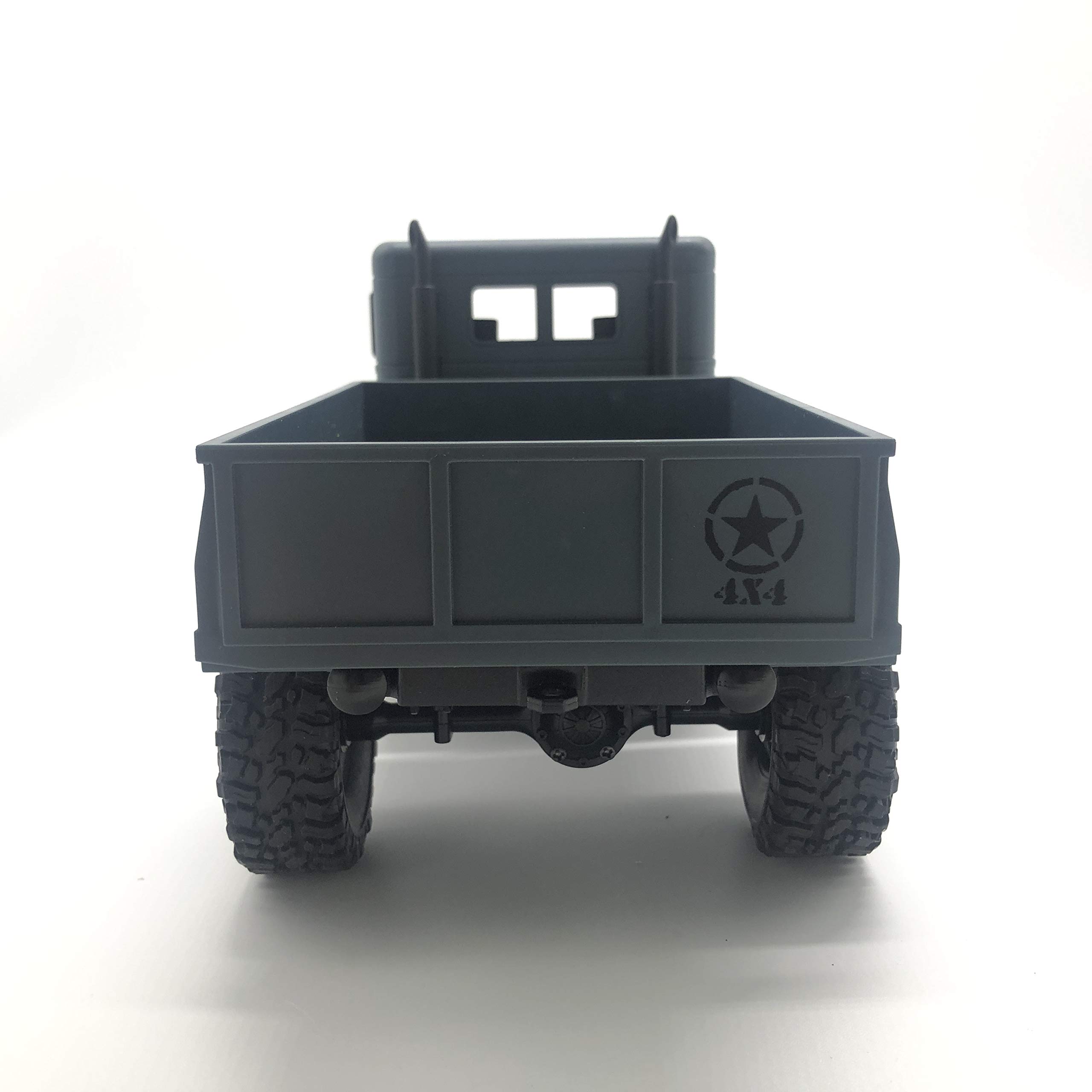 Gray 1/16 2.4G 4WD Off-Road RC Military Truck Rock Crawler Army Car (Model M35-A2)