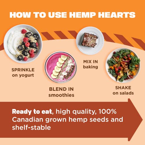Manitoba Harvest Hemp Seeds, 24 oz; 10g Plant Based Protein and 12g Omega 3 & 6 per Serving, Perfect for smoothies, yogurt & salad, Non-GMO, Vegan, Keto, Paleo, Gluten Free