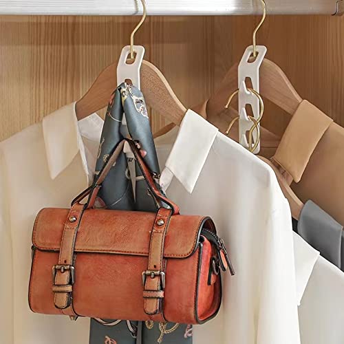UgyDuky Plastic Connector Hooks Clothes Hanger Connector Hooks for Hanger Stacking Use Save Wardrobe Space Space Saving Hangers Hooks Closet Organizer for Clothes Closet (8 Pack Multi-Layer)
