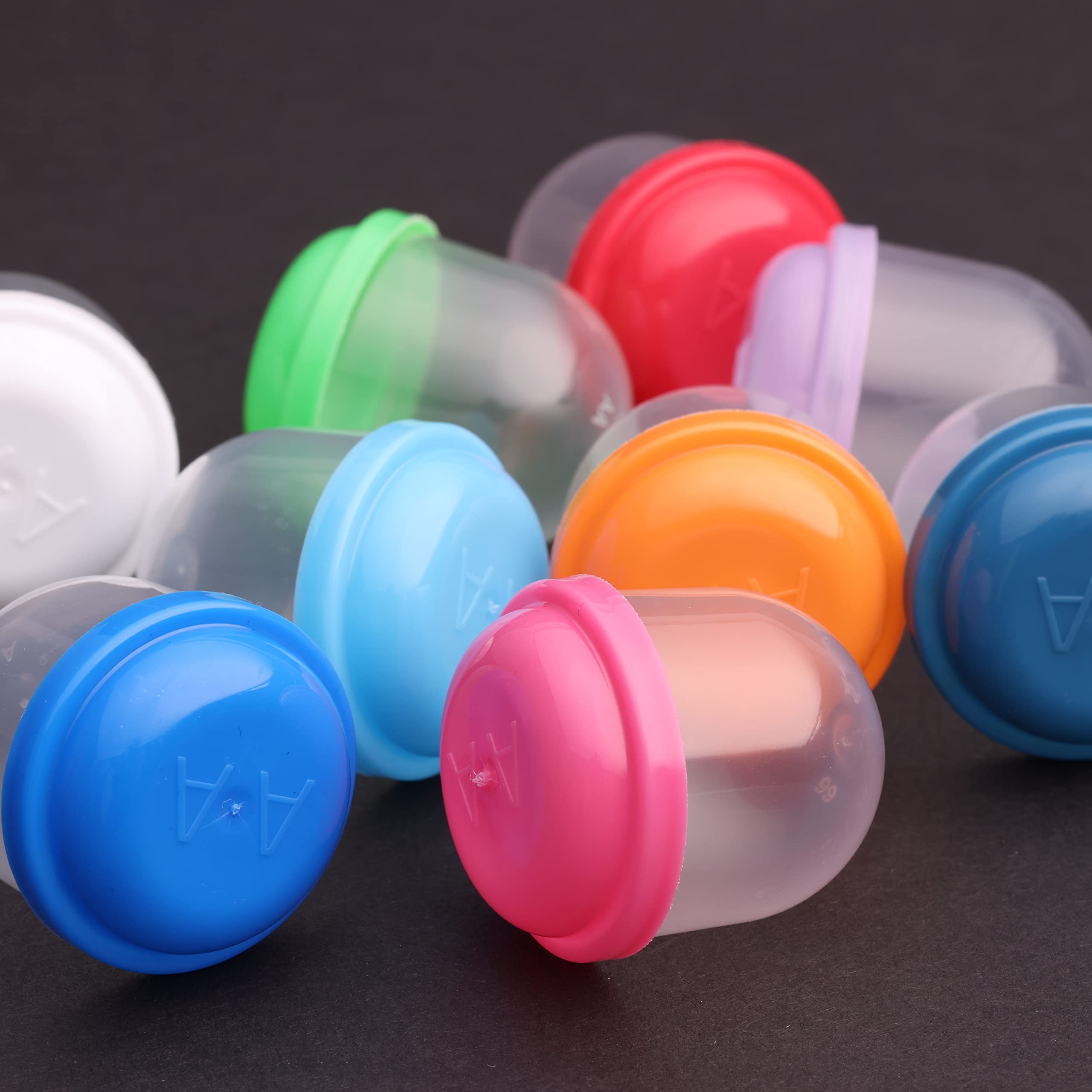 Capsule Vending Machine Translucent Acorn Capsules Empty 100 pcs 1.1 inch - Gumball Machine Capsules Bulk Party Favors Containers - Easter Basket Stuffers Gifts Pinata Stuffers DIY Craft Supplies