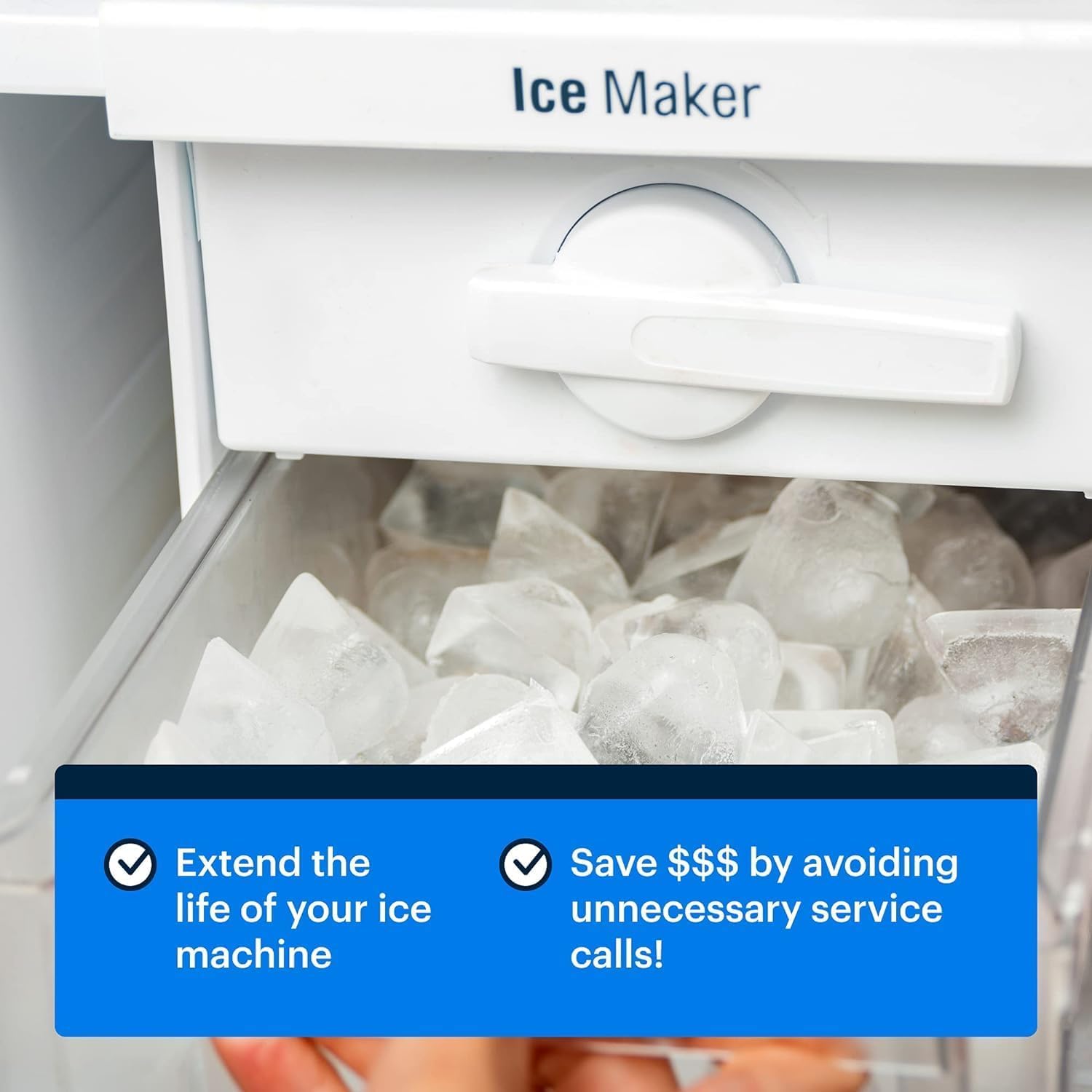Essential Values 2-Pack Ice Machine Cleaner and Descaler 16 fl oz, Nickel Safe Descaler | Ice Maker Cleaner Compatible with All Major Brands (Scotsman, KitchenAid, Affresh)
