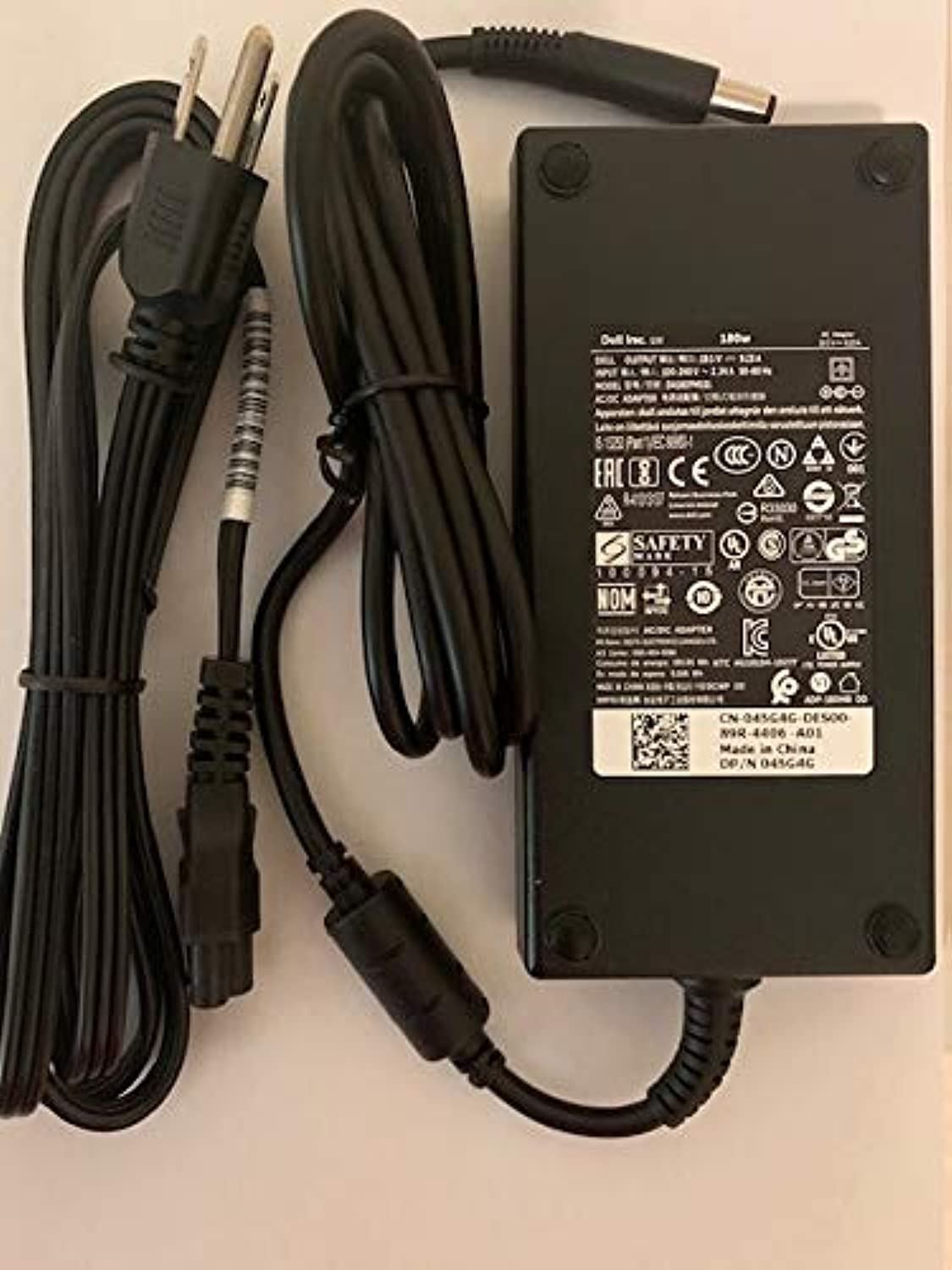 Dell 180W AC Adapter for Precision 7520, Alienware 15 R4, Alienware 17 R5, G7 15 (7588), G3 15 (3579) G3 17 (3779), G5 15 (5587), Inspiron 15 7000 Series (7577), Alienware M15, NDFTY, 450-AGCU, 45G4G