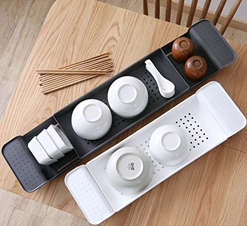 SDGH Retractable Bathtub Storage Rack Bath Tray Shelf Tub Multi-Function Bathroom Tool Towel (Color : OneColor)