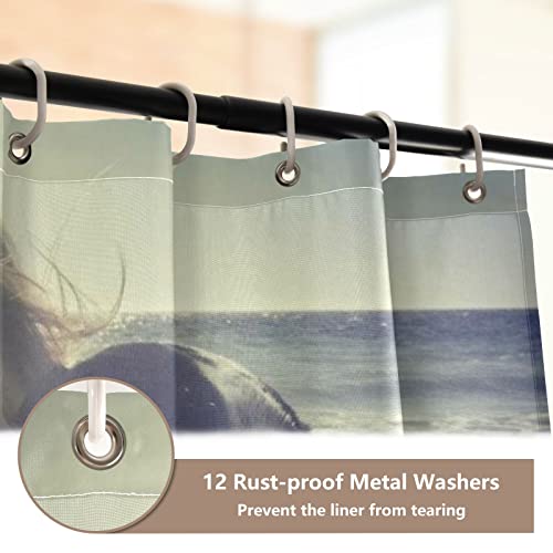 JSTEL Custom Bathroom Sets with Shower Curtain and Rugs,Custom Bathroom Rugs Sets 4 Piece Non Slip Bath Mat Sets with Shower Curtain