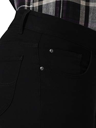Riders by Lee Indigo Women's Midrise Bootcut Jean, Black, 12 Petite