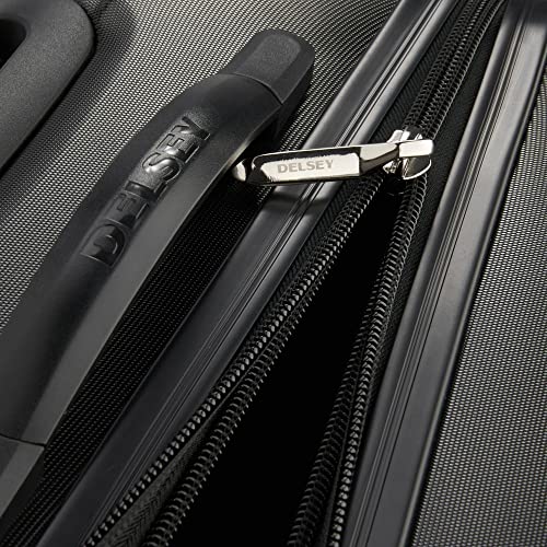 Delsey Paris Adults-Unisex's Hand Luggage, Black, XL (80 cm-109 L) New