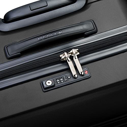 Delsey Paris Adults-Unisex's Hand Luggage, Black, XL (80 cm-109 L) New