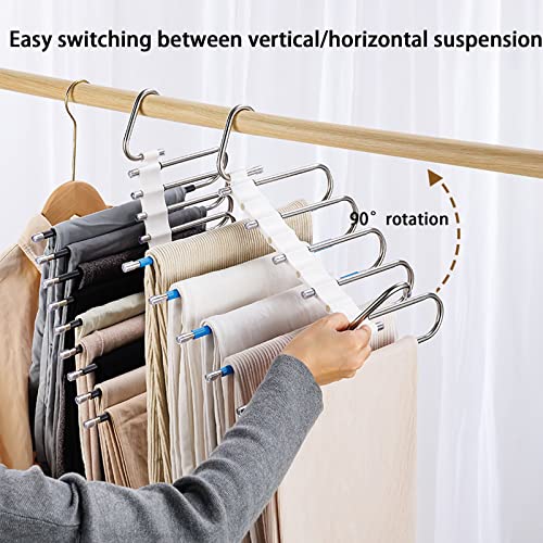 Non Slip Stainless Steel Multifunctional Pants Rack 1 Pack