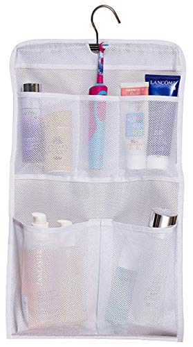 MISSLO Shower Caddy Organizer 5 Pockets + Mesh Shower Organizer Hanging 15 Pockets Over the Door