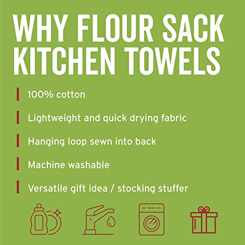 RubiaRojo Holiday Kitchen Towel β Merry Christmas Ya Filthy Animal β White Flour Sack Hand Towel