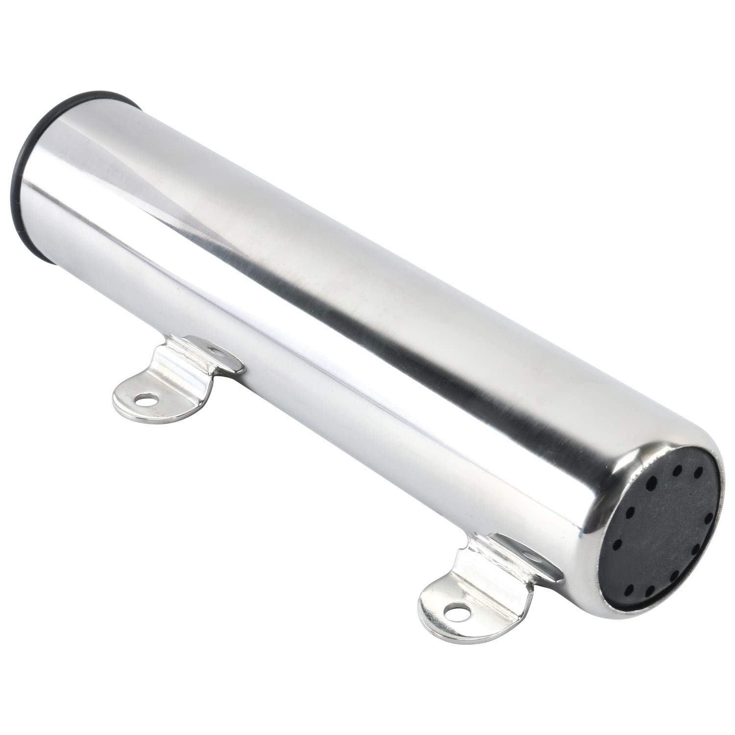 Amarine Made Boat Marine Fishing Stainless Steel Side Mounted Transom Mounted Rod Holders with Weld Brackets (2-Pack)
