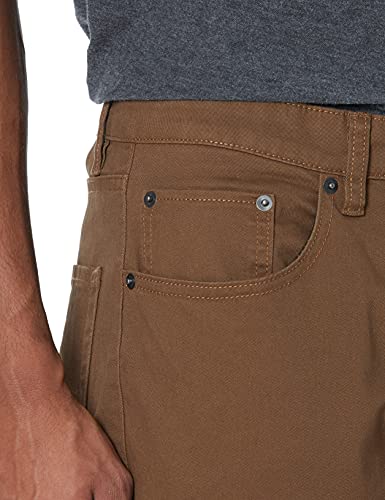Amazon Essentials Men's Slim-Fit Pants, 5-Pocket Stretch Twill Design, Brown, 30W x 32L