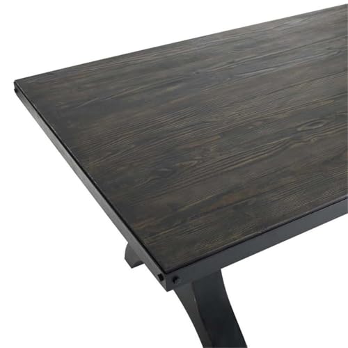 Modway 96" Crank Height Adjustable Rectangle Conference Dining Table, Black