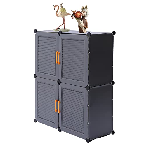 Eapmic Portable Shoe Rack Organizer 36 Pair DIY Shoe Storage Shelf Organizer for Entryway Shelf Storage Cabinet Stand Expandable Standing Stackable Space Saver Shoe Rack (24 Pairs,Grey)