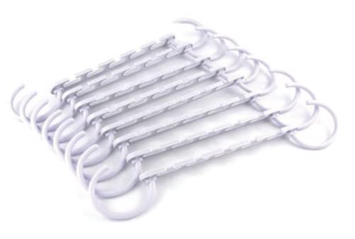 household trends 8 Pack Space Saving Closet Hangers White