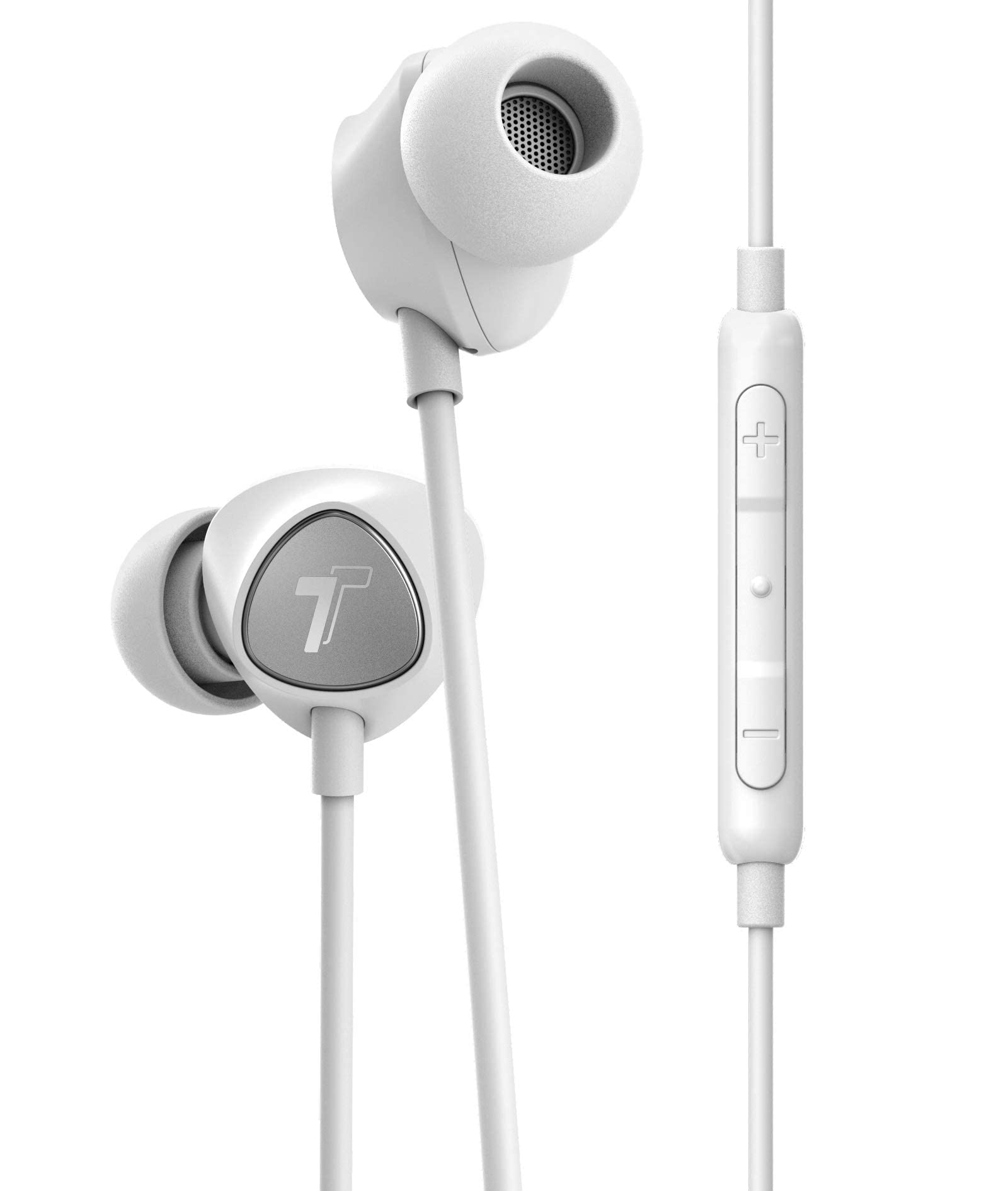 Thore iPhone Earbuds with Lightning Connector MFi Certified by Apple Earphones (V100) Wired in-Ear Headphones with Volume Control & Mic for iPhone X, XS, XR, 11, 12, 13, 14 Pro Max (White Silver)