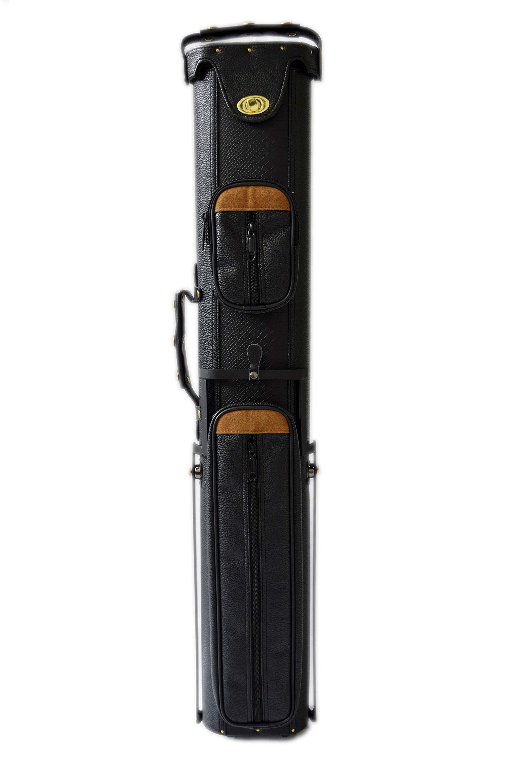 2x4 Hard Pool Cue Case 2B4S Billiard Stick Carrying Cue Case with Stand (03)