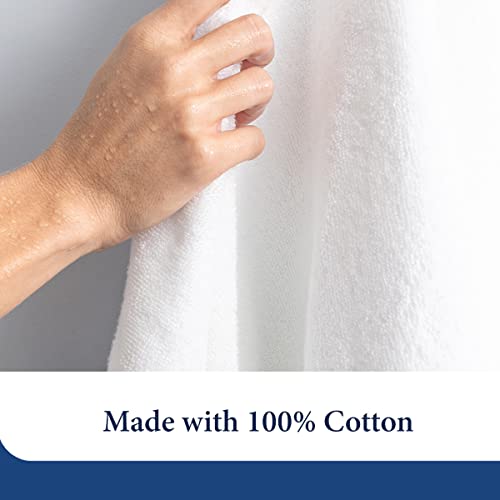 Cosy House Collection 2-Pack Essential Cotton Hand Towel Set - Ultra Soft, Absorbent & Quick Drying - Luxury 100% Cotton Plush Towel - for Bathroom, Shower & Kitchen (Hand Towel, Ivory)