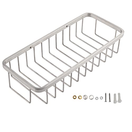 Shower Caddy Corner Shower Basket Sturdy Wall Mounted Bathroom Shelves for Bedroom Balcony Stainless Steel Bathroom Storage Baskets Wall Mounted Shelf Bathroom Supplies Easy to Install,Rack