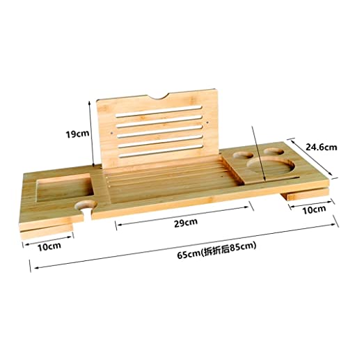 SDGH Extendable Bathtub Tray Shower Wine Glass Book Holder Bath Shelf Caddy Bathtub Storage Rack Bathroom Accessories