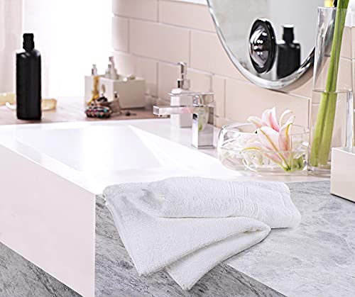 Utopia Towels 12 Bundle Pack - Bath Towel Set (6-Pack) and Hand Towels (6-Pack)-100% Ring-Spun Cotton-Highly AbsorbentâSoft & Luxuriou-White