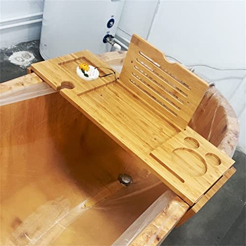 SDGH Extendable Bathtub Tray Shower Wine Glass Book Holder Bath Shelf Caddy Bathtub Storage Rack Bathroom Accessories